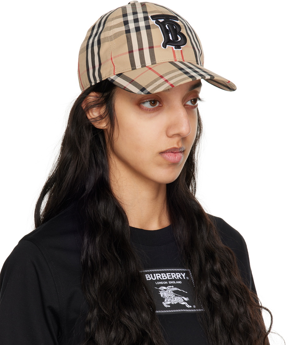 Burberry Beige Monogram Motif Cap Burberry