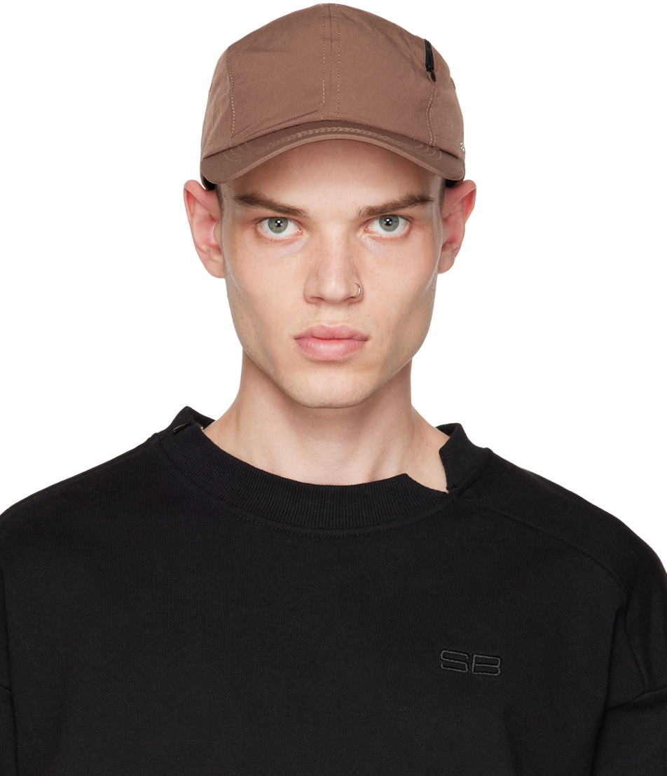 SPENCER BADU Brown Side Zip Cap Spencer Badu