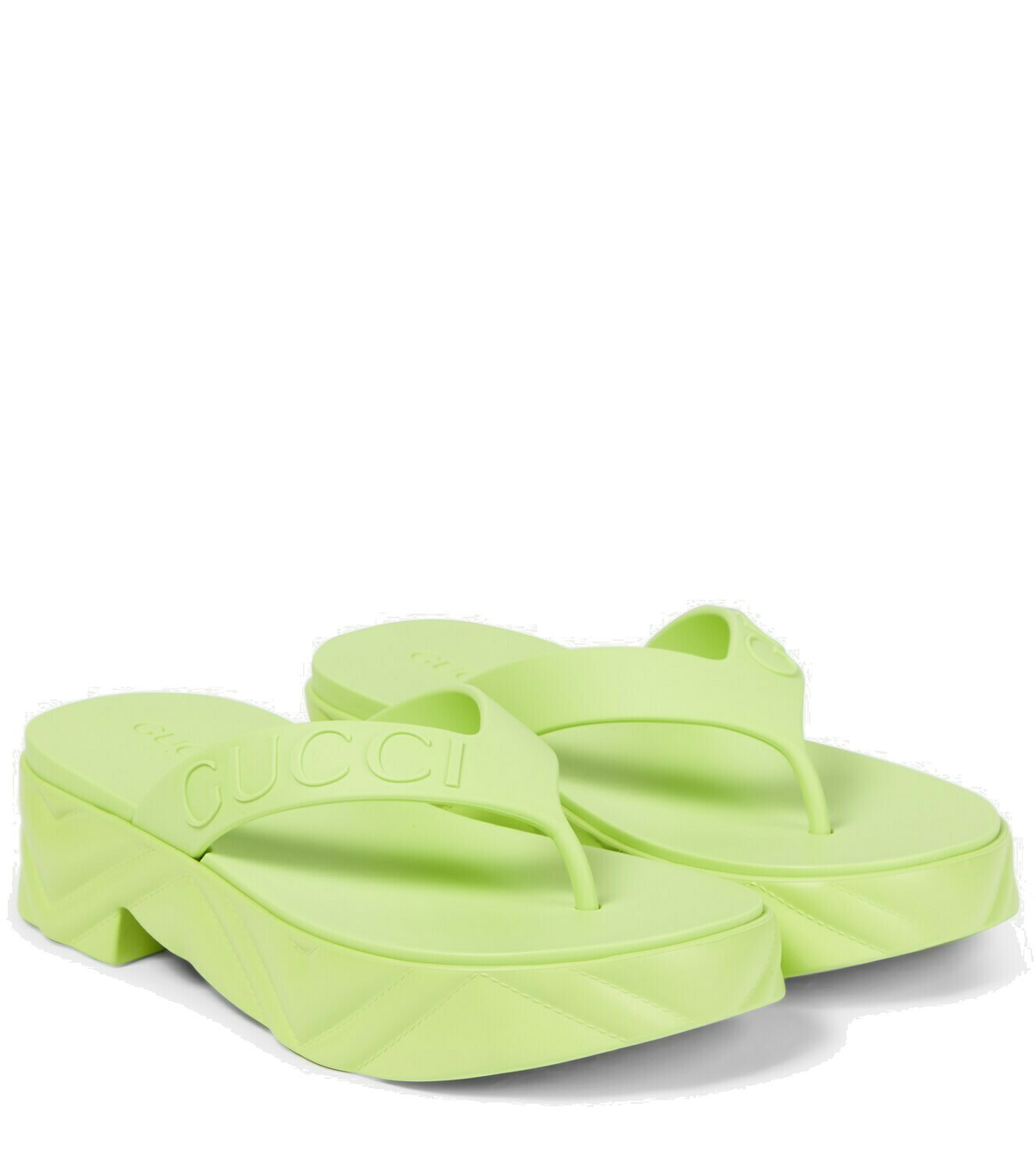 Gucci Logo embossed rubber slides Gucci