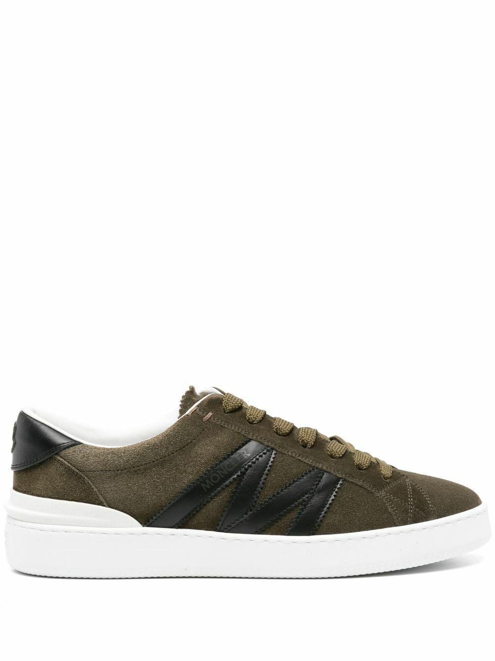Moncler Green Monaco M Suede Sneakers Moncler