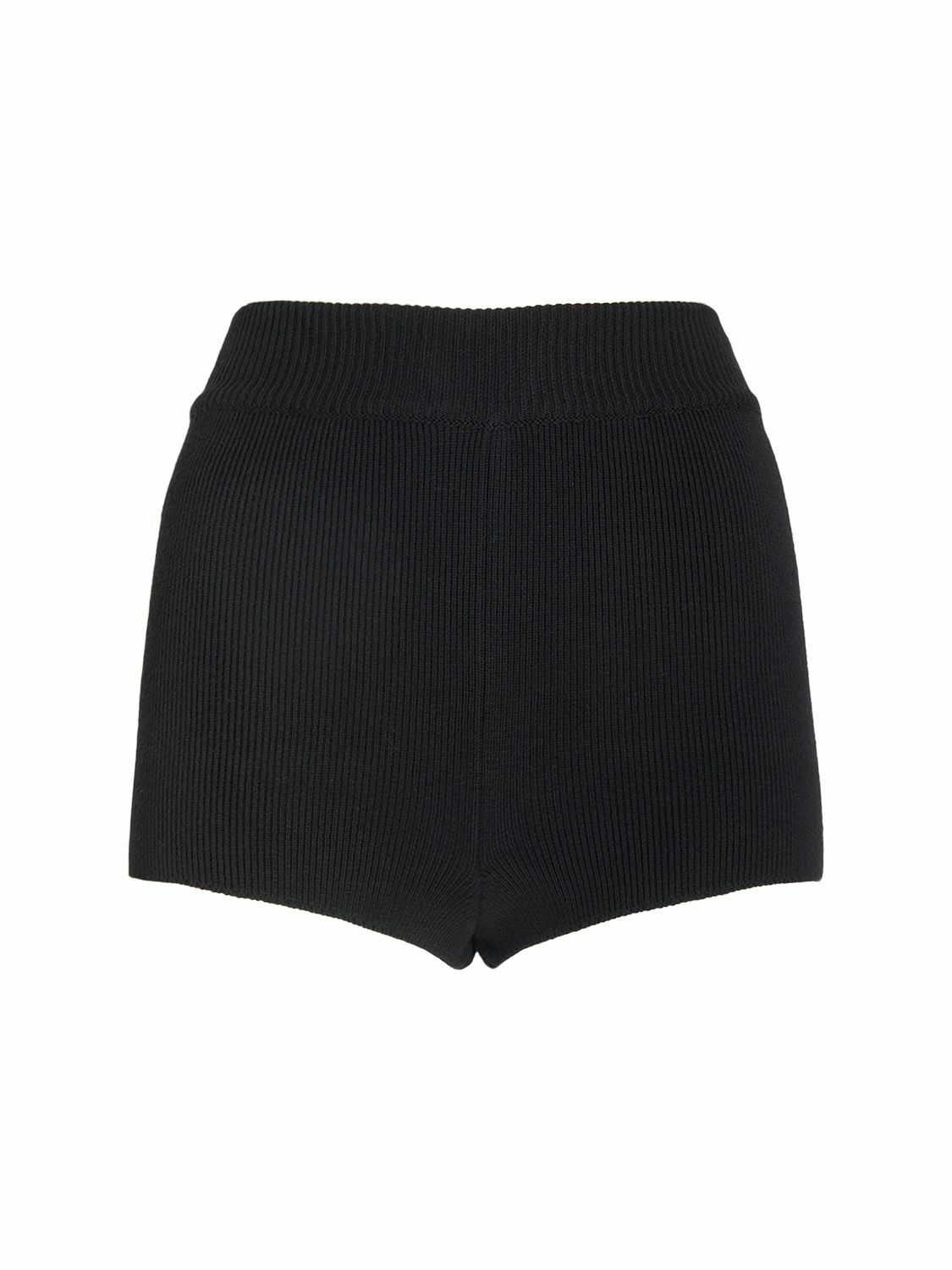 AMI PARIS - Red Adc Cotton Blend Mini Shorts AMI