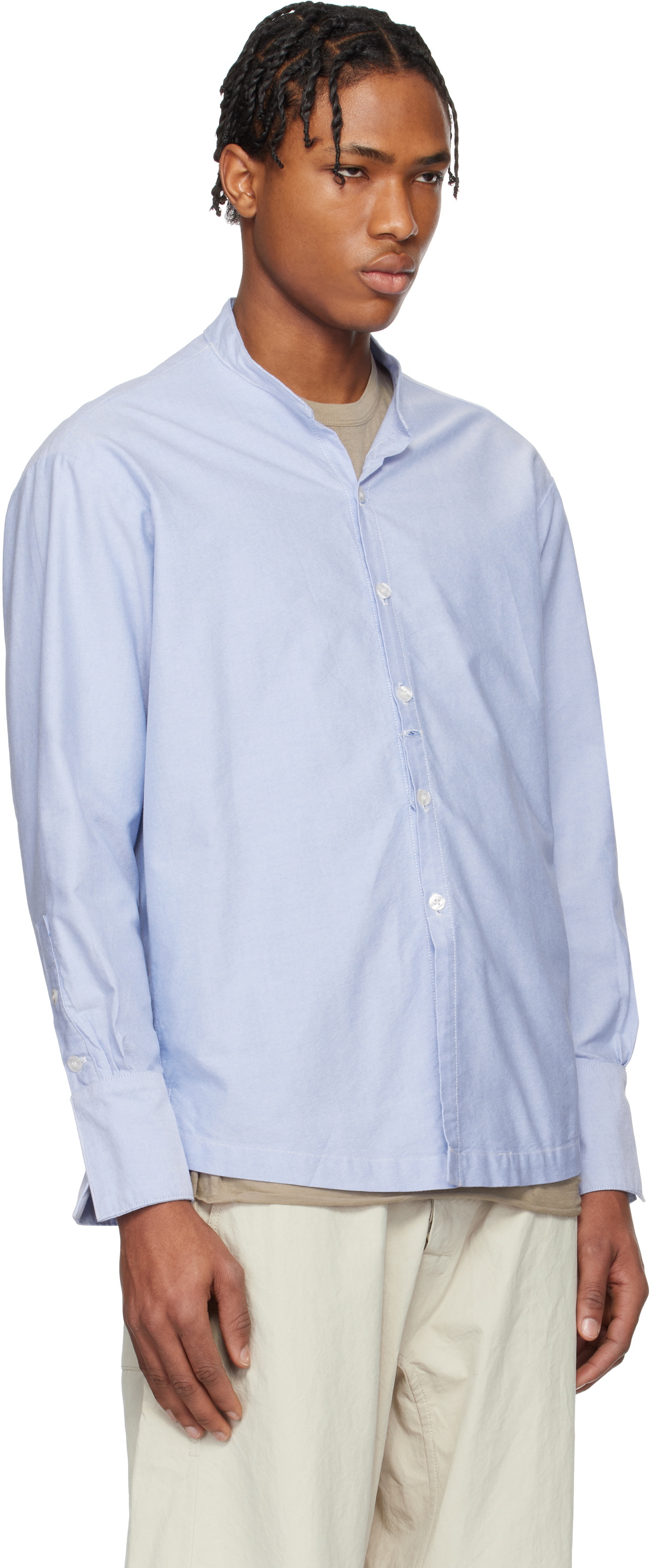 Greg Lauren Blue Oxford Studio Shirt Greg Lauren