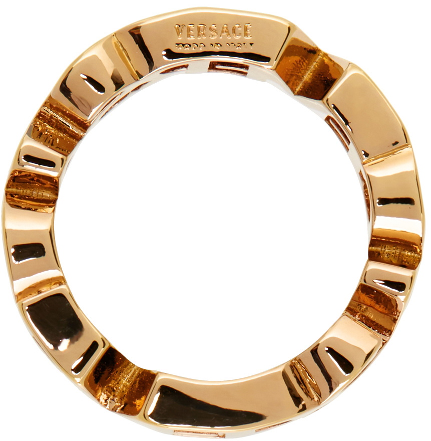 Versace Gold Logo Ring Versace