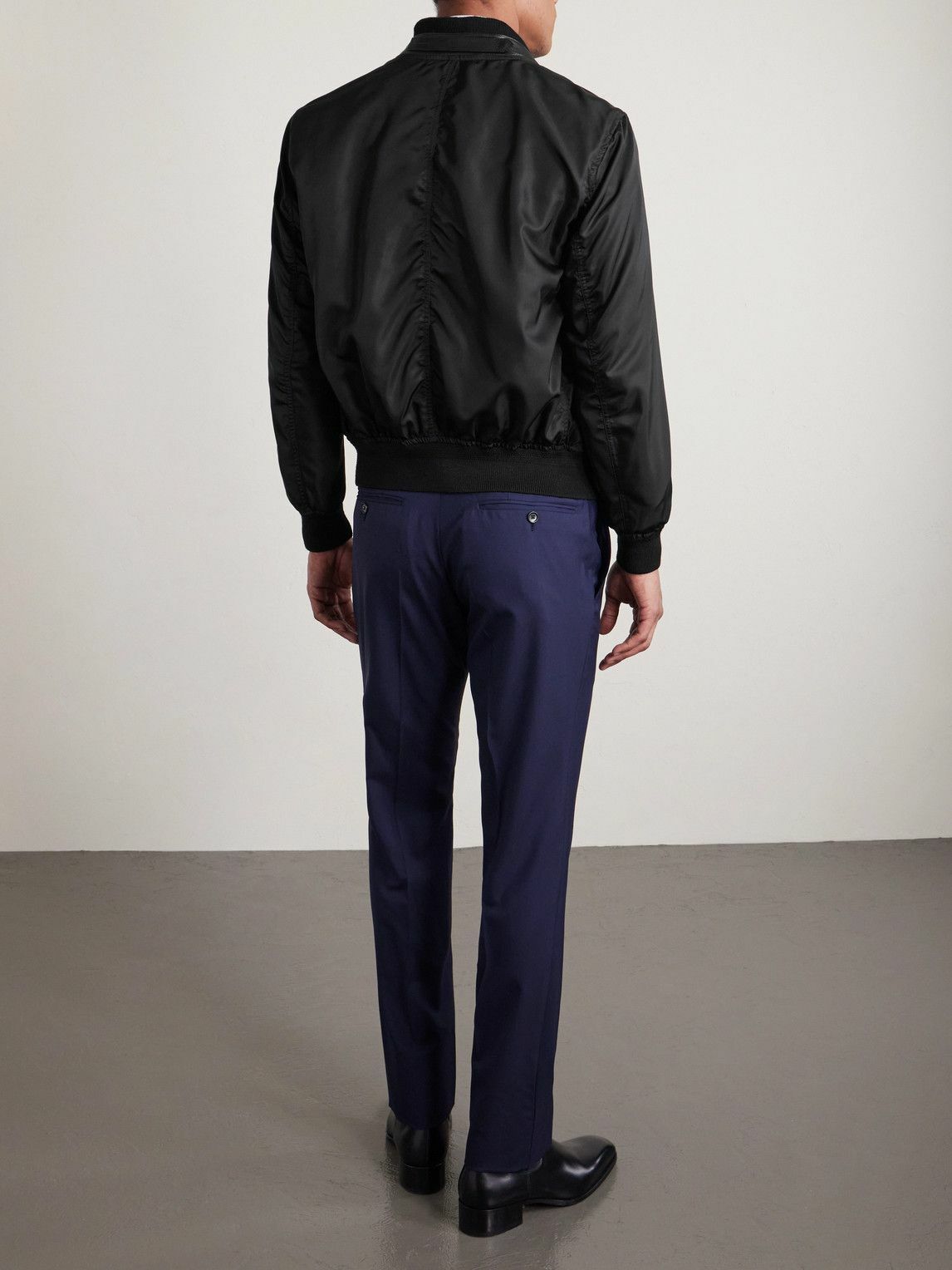 TOM FORD - Silk Bomber Jacket - Black TOM FORD