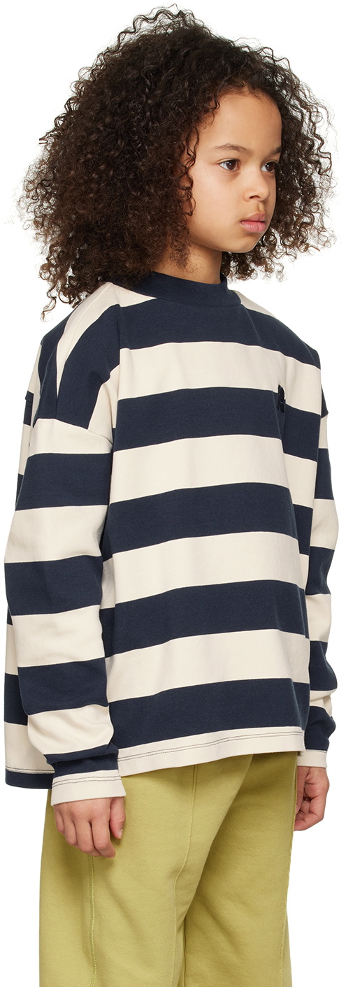 Repose AMS Kids Blue & White Oversized Sweater Repose AMS