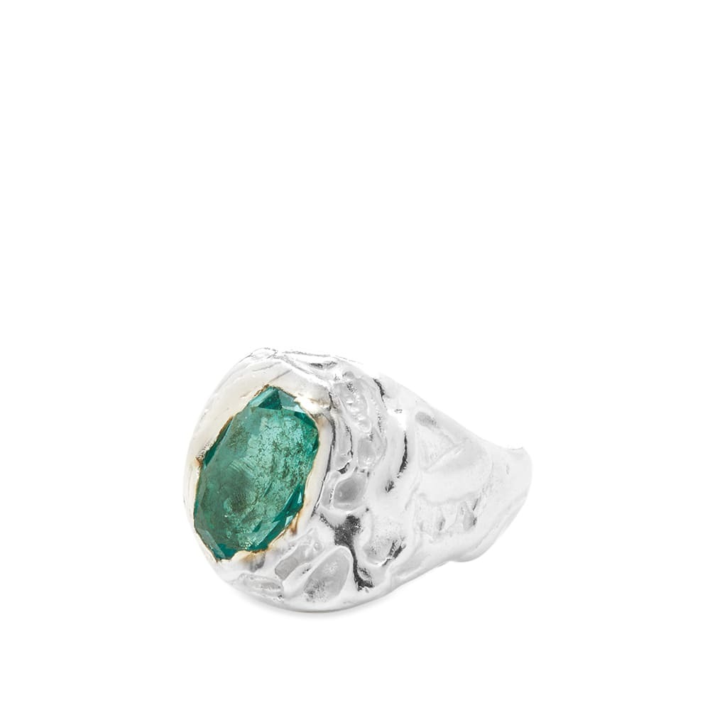 Simuero Women's Lago Ring in Silver/Aquamarine Simuero
