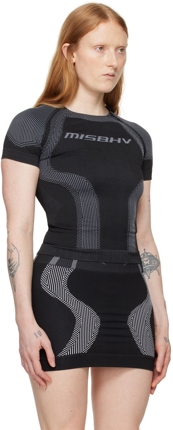 MISBHV Black Jacquard Sport Top MISBHV