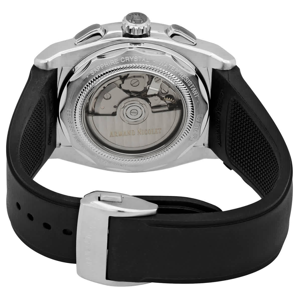Armand Nicolet JH9 Chronograph Automatic Black Dial Mens Watch A668HAA ...
