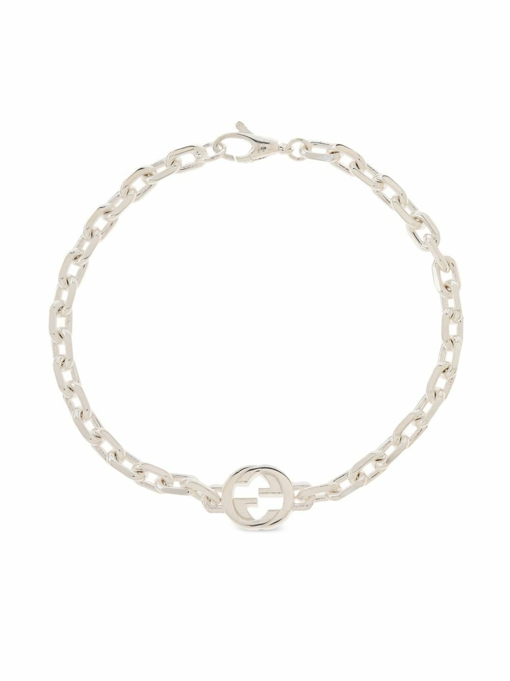 Gucci Sterling Silver Interlocking G Bracelet Gucci