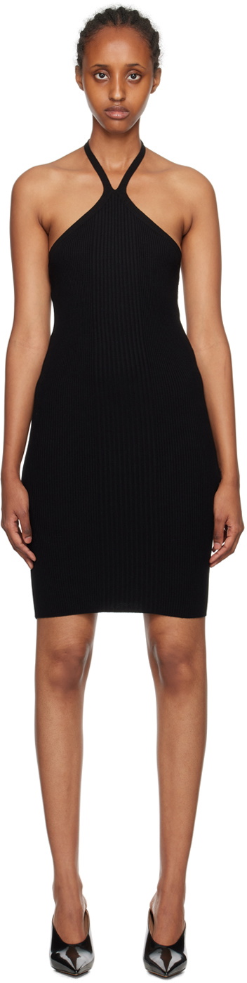 REMAIN Birger Christensen Black Halter Minidress REMAIN Birger Christensen