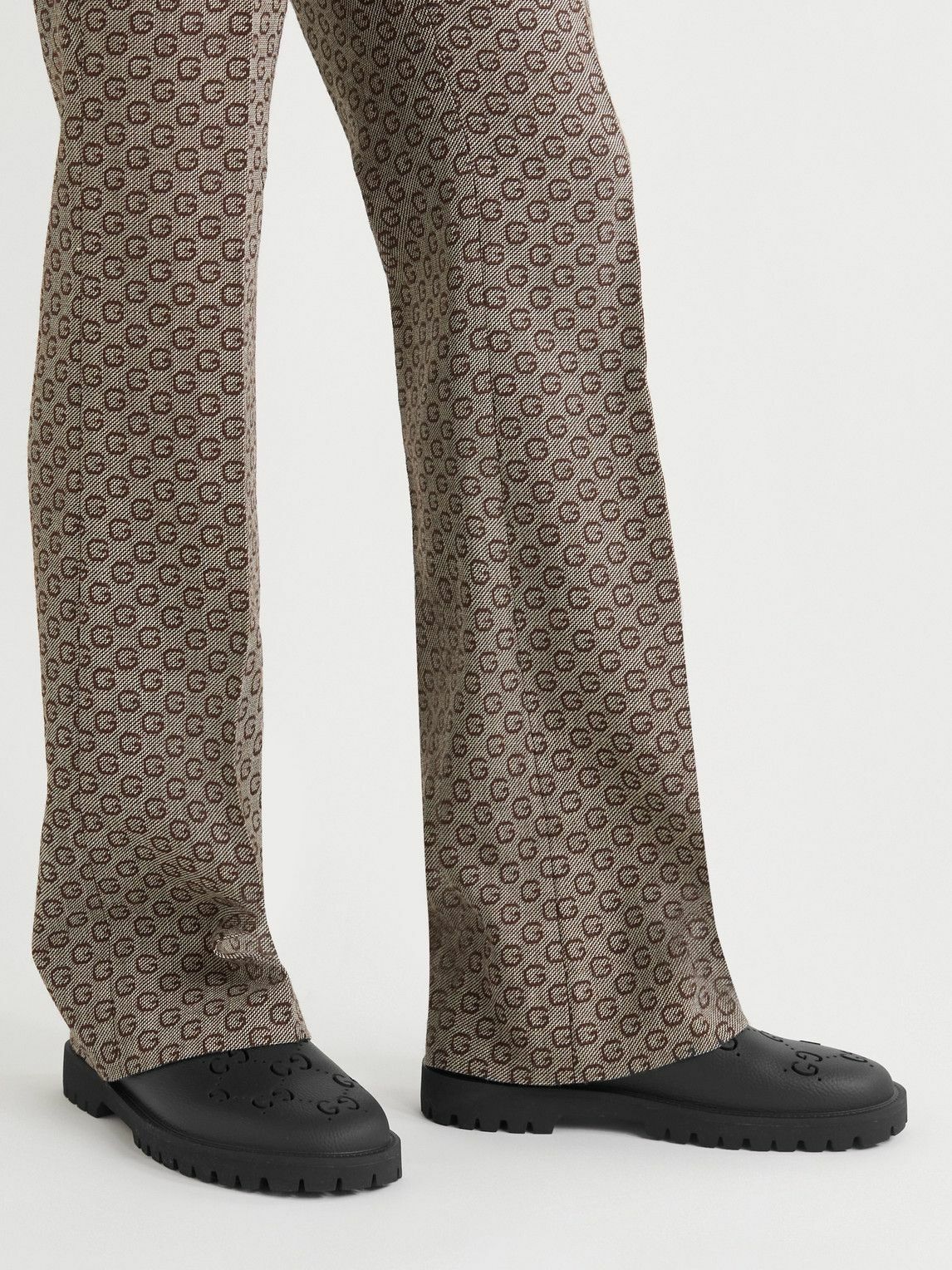 GUCCI - Logo-Perforated Rubber Clogs - Black Gucci