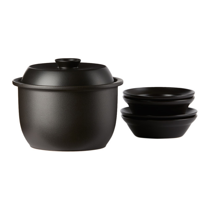 Snow Peak Black Earthenware Zen Pot Set Snow Peak