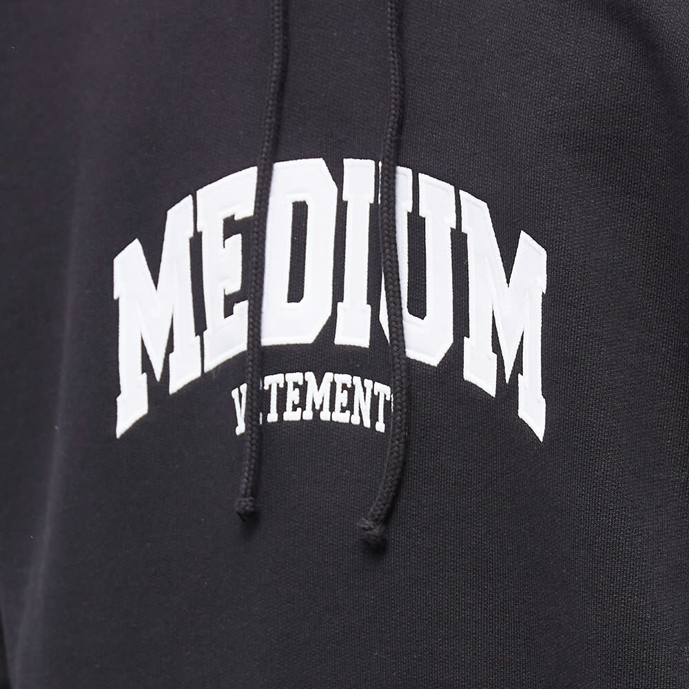 Vetements Men's Medium Logo Popover Hoody in Black Vetements
