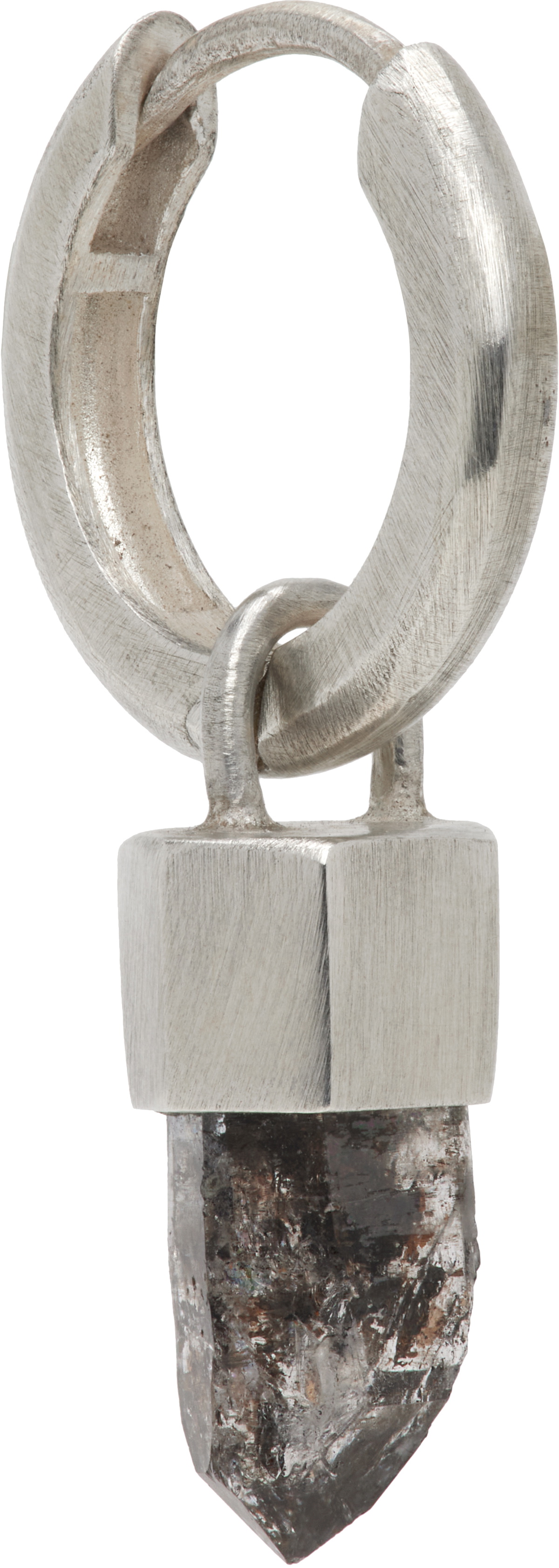 Parts of Four SSENSE Exclusive Silver Hoop Single Earring Parts of Four