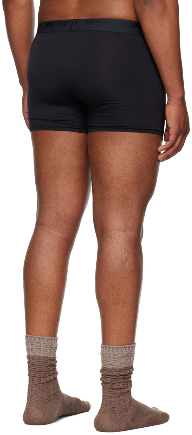 SKIMS Three-Pack Black SKIMS Stretch 5 Boxer Briefs SKIMS