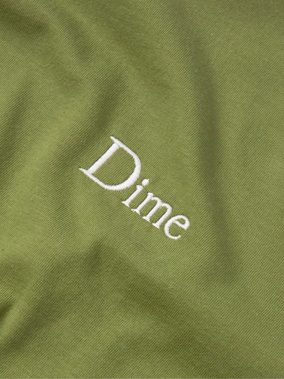 DIME - Classic Logo-Embroidered Cotton-Jersey T-Shirt - Green Dime