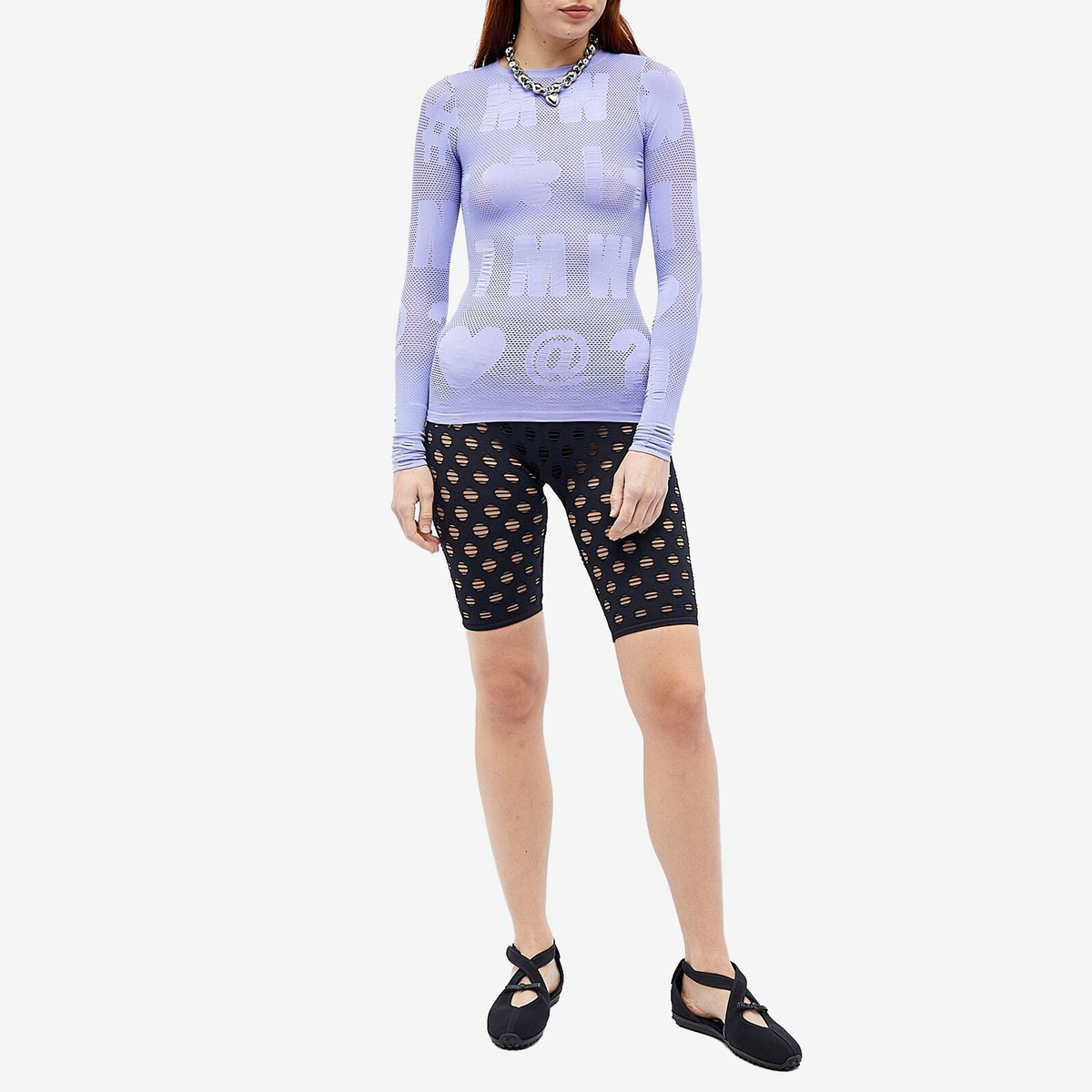 Maisie Wilen Women's Logomania Shirt in Purple Maisie Wilen