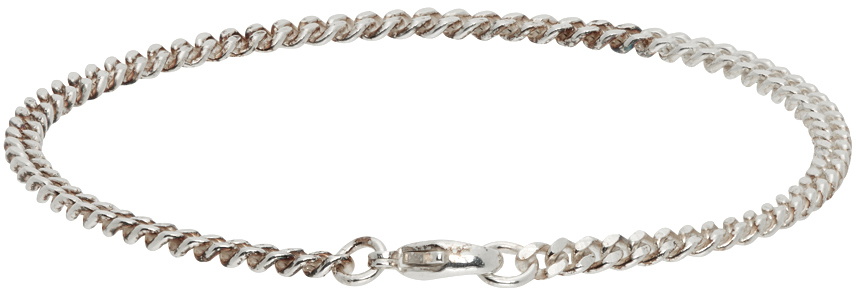 HANREJ Silver Small Panzer Chain Bracelet HANREJ