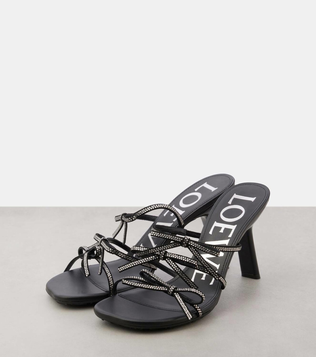 Loewe Petal Bow leather mules Loewe