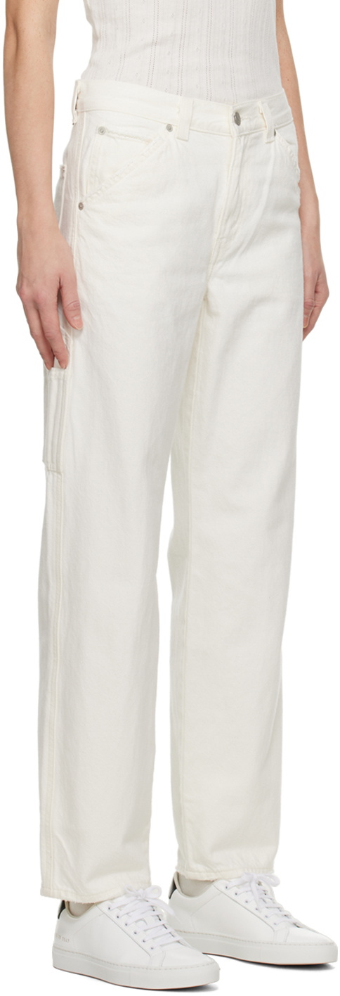 Levi's White Utility Dad Jeans Levi's Red