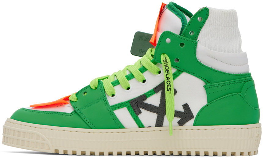 Off-White Green & White 3.0 Off Court Sneakers Off-White