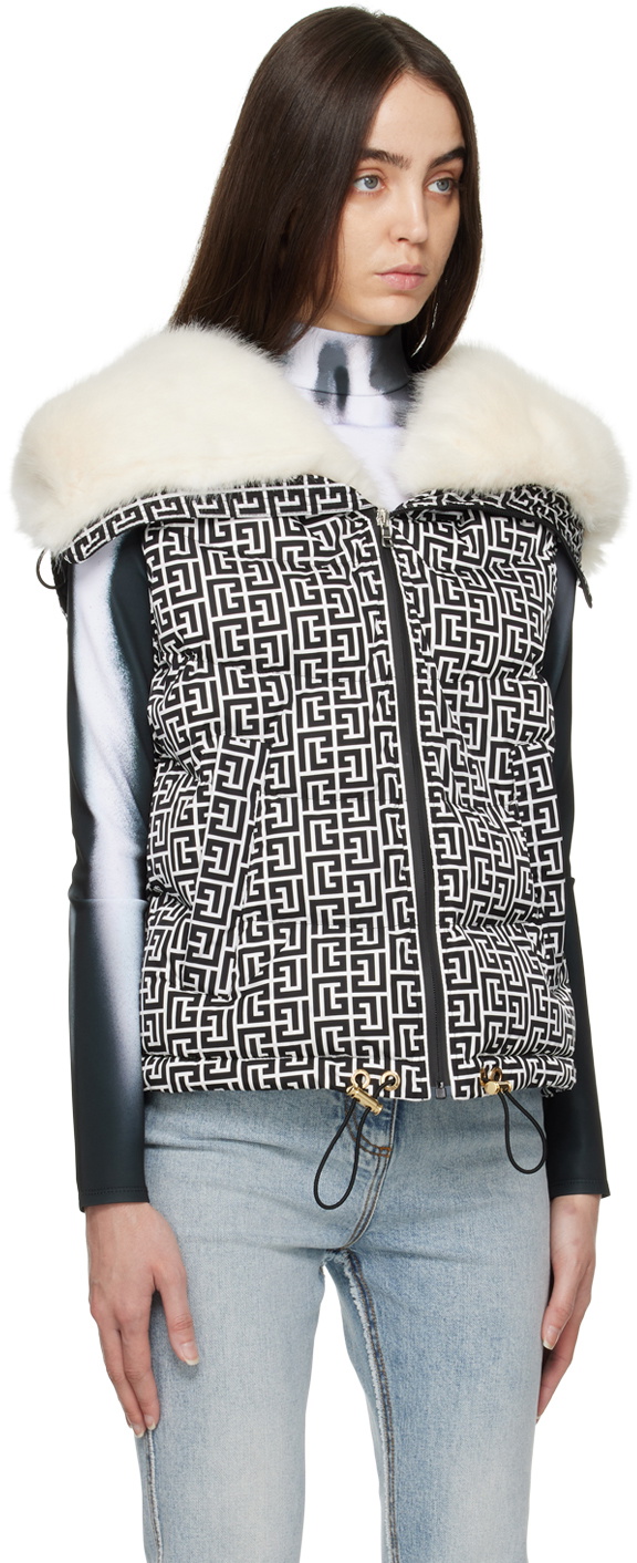 Balmain Black Monogram Vest Balmain