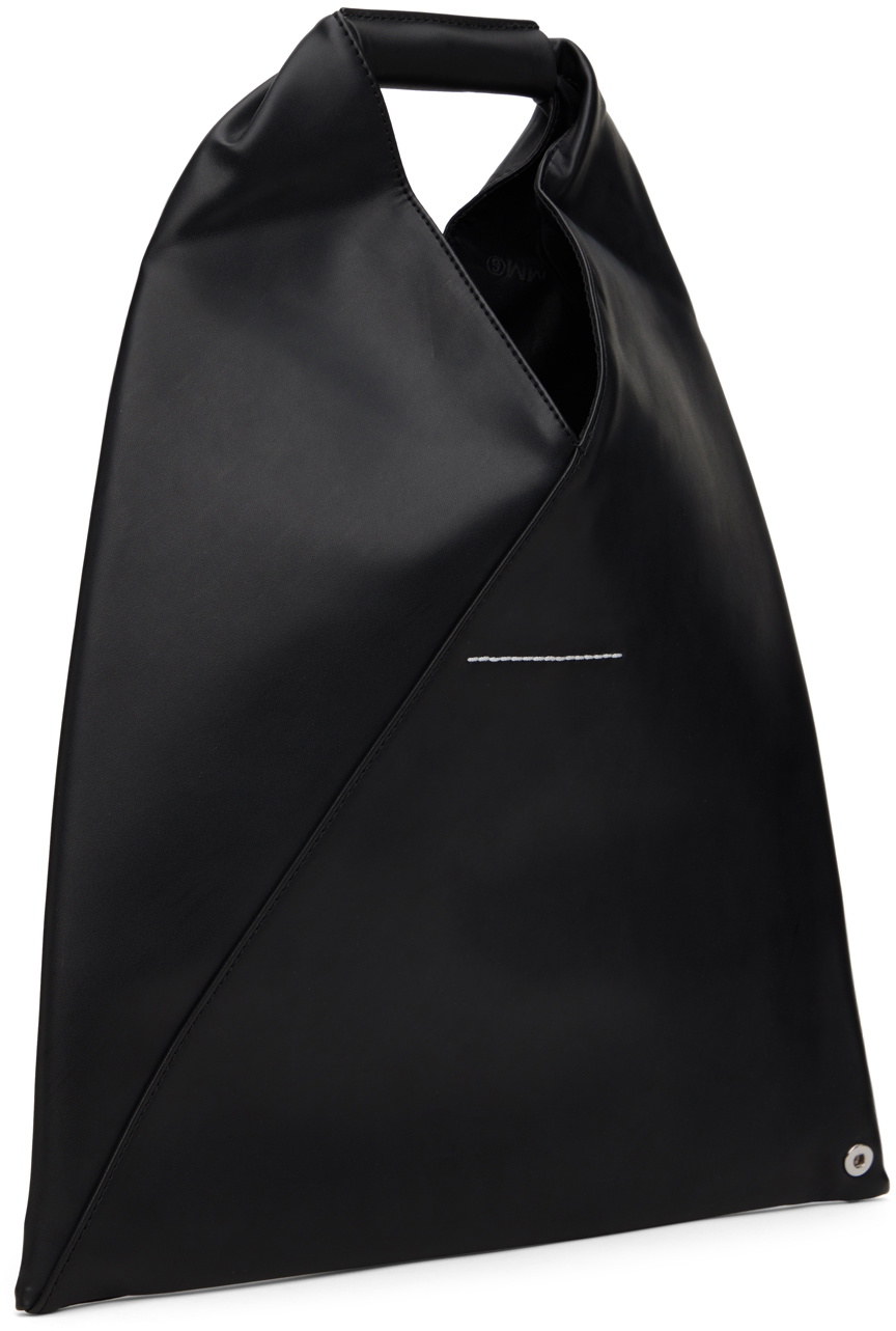 MM6 Maison Margiela Black Small Triangle Tote MM6 Maison Margiela
