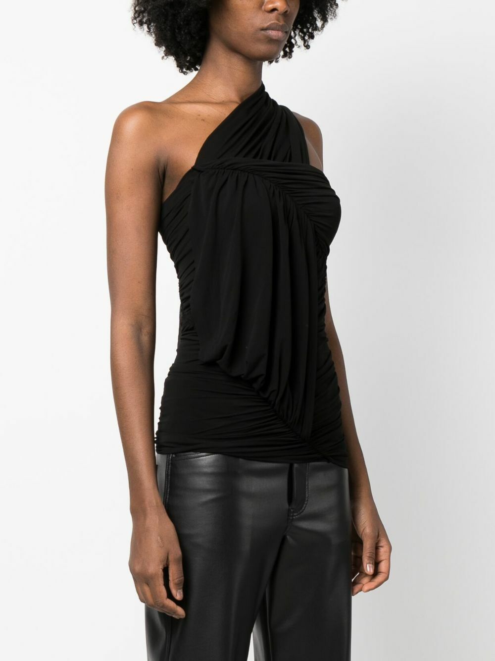 RICK OWENS - One-shoulder Draped Top Rick Owens