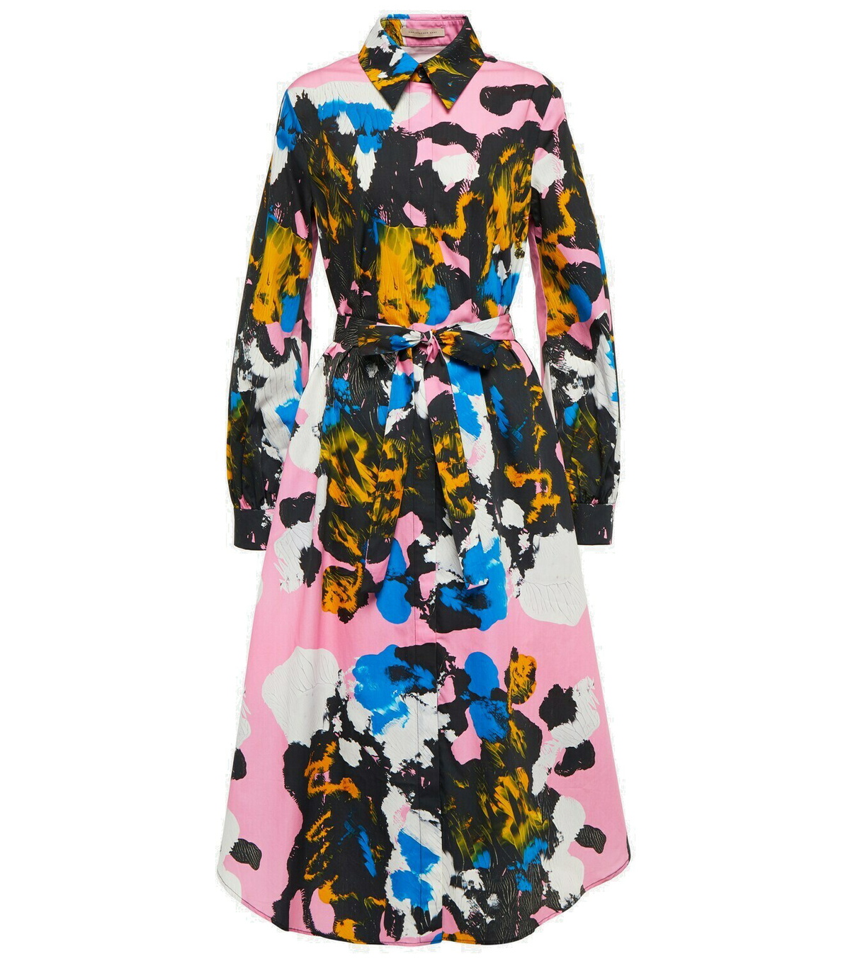 Christopher Kane - Mindscape printed cotton jersey shirt dress ...