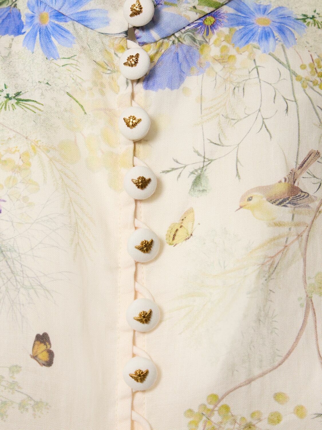 ZIMMERMANN Harmony Buttoned Printed Blouse Zimmermann