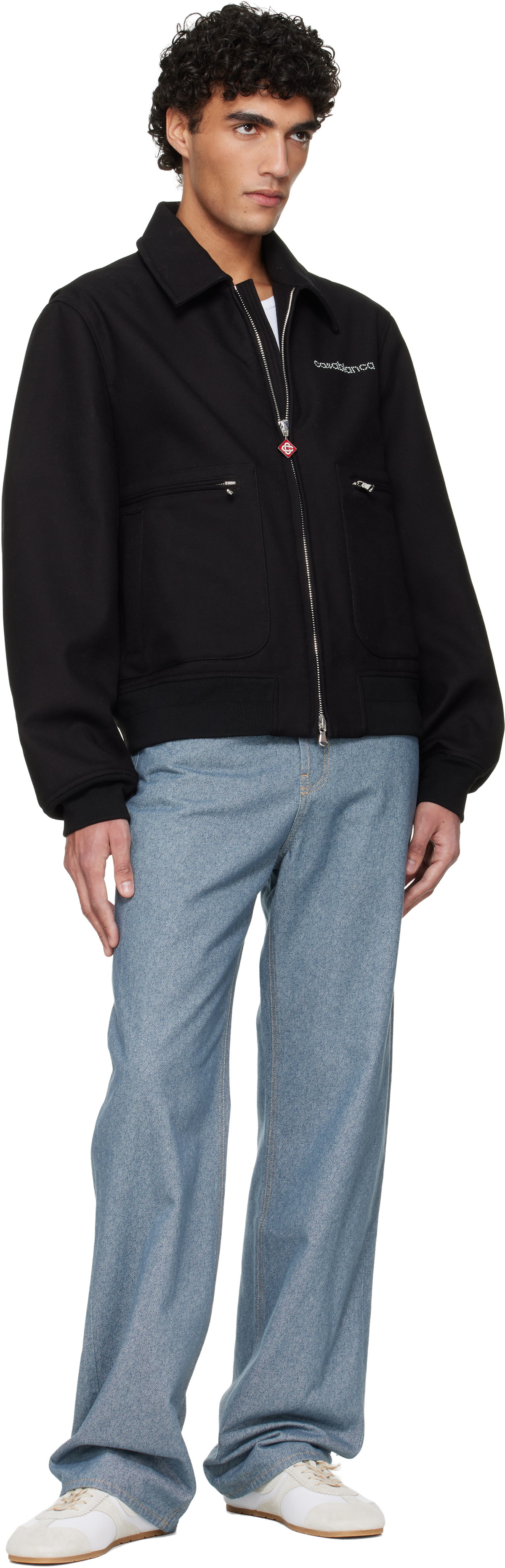 Casablanca Black Wool Jacket Casablanca