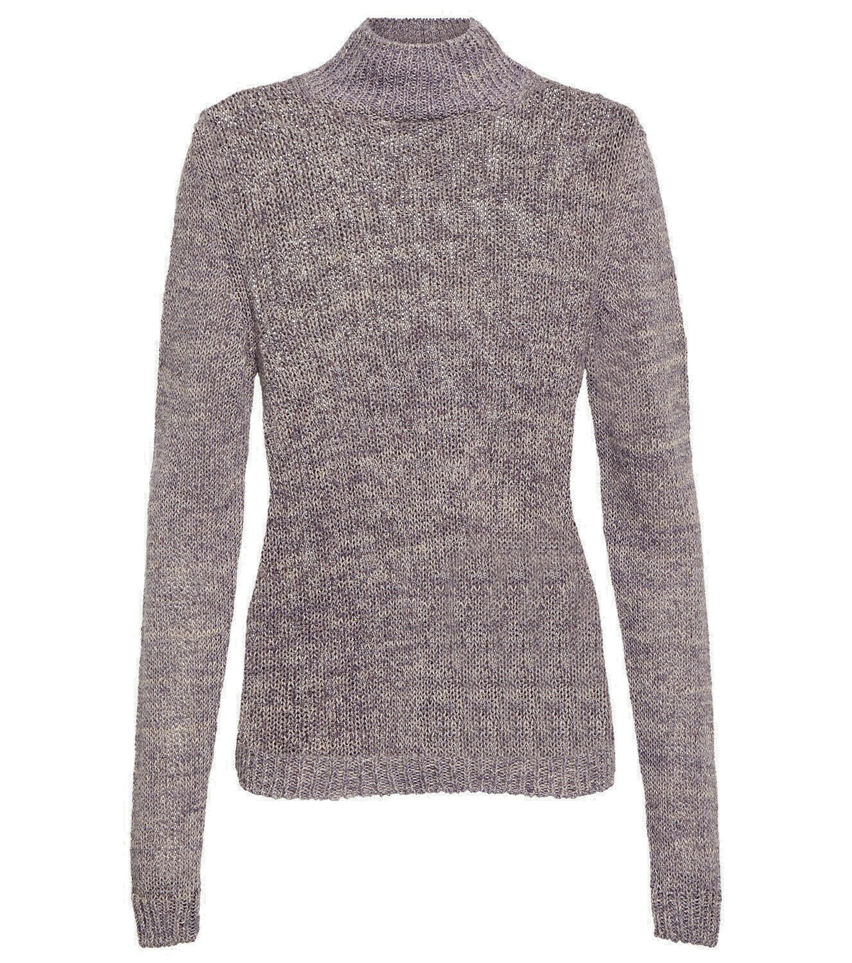 Toteme Linen, cotton, and silk turtleneck sweater Toteme
