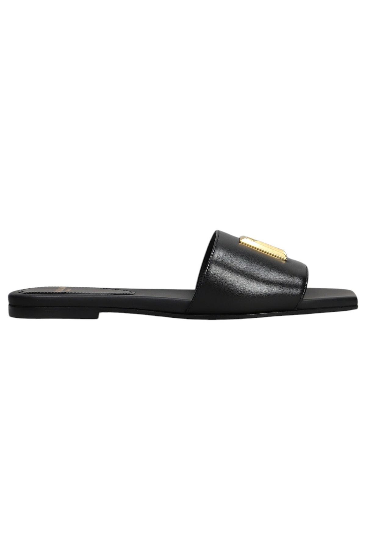 Balmain Dafne Slipper-mule In Black Leather Balmain