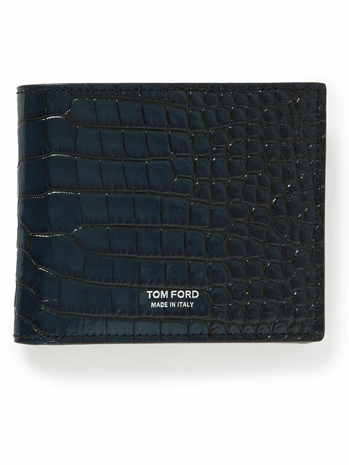 TOM FORD - Croc-Effect Leather Billfold Wallet TOM FORD