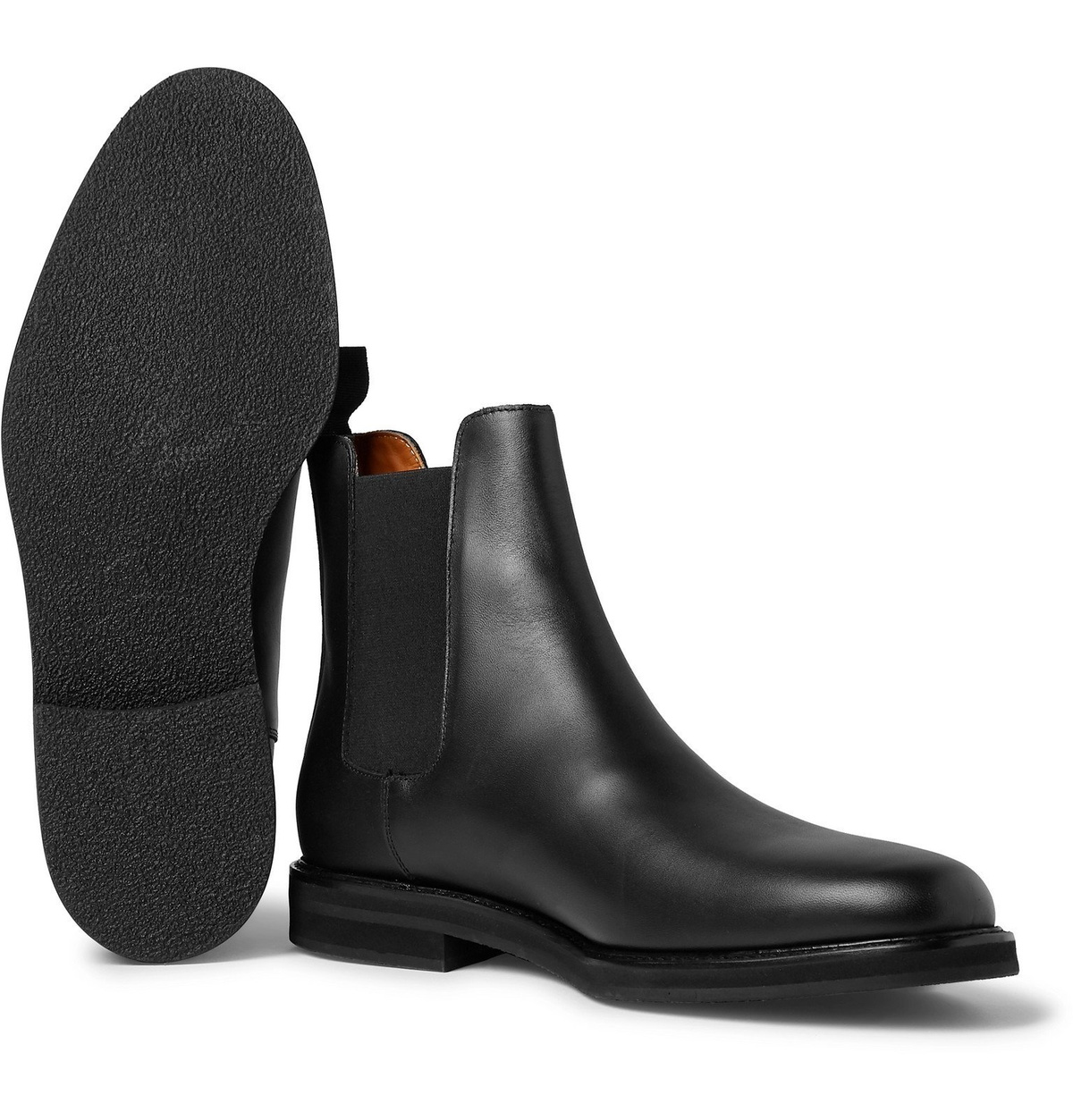 Common Projects - Leather Chelsea Boots - Black Common Projects