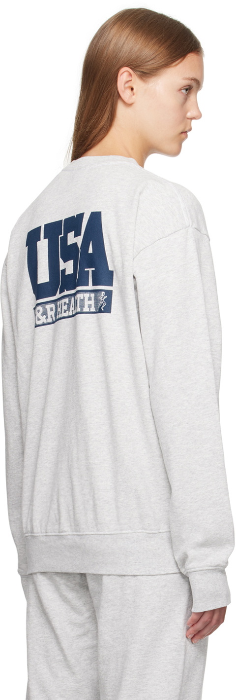 Sporty & Rich Gray Team USA Sweatshirt Sporty & Rich