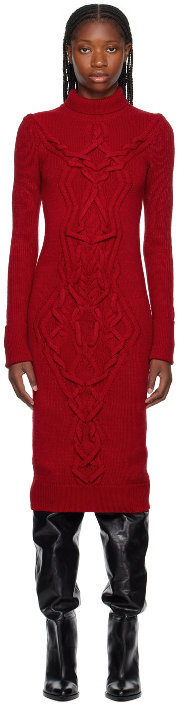 Isabel Marant Red Adrienne Midi Dress Isabel Marant