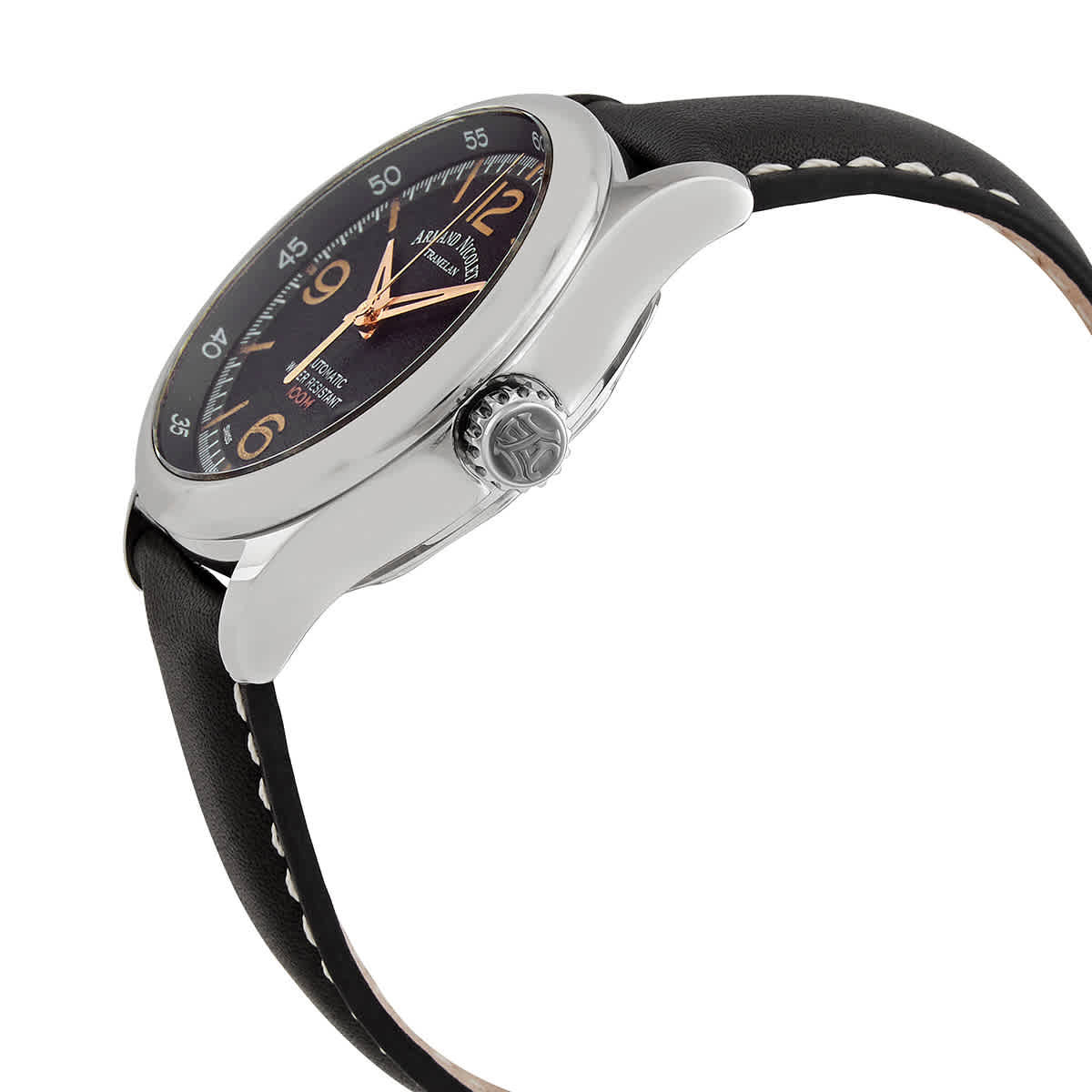 Armand Nicolet MHA Automatic Black Dial Mens Watch A840HAA-NS-P140NR2 ...