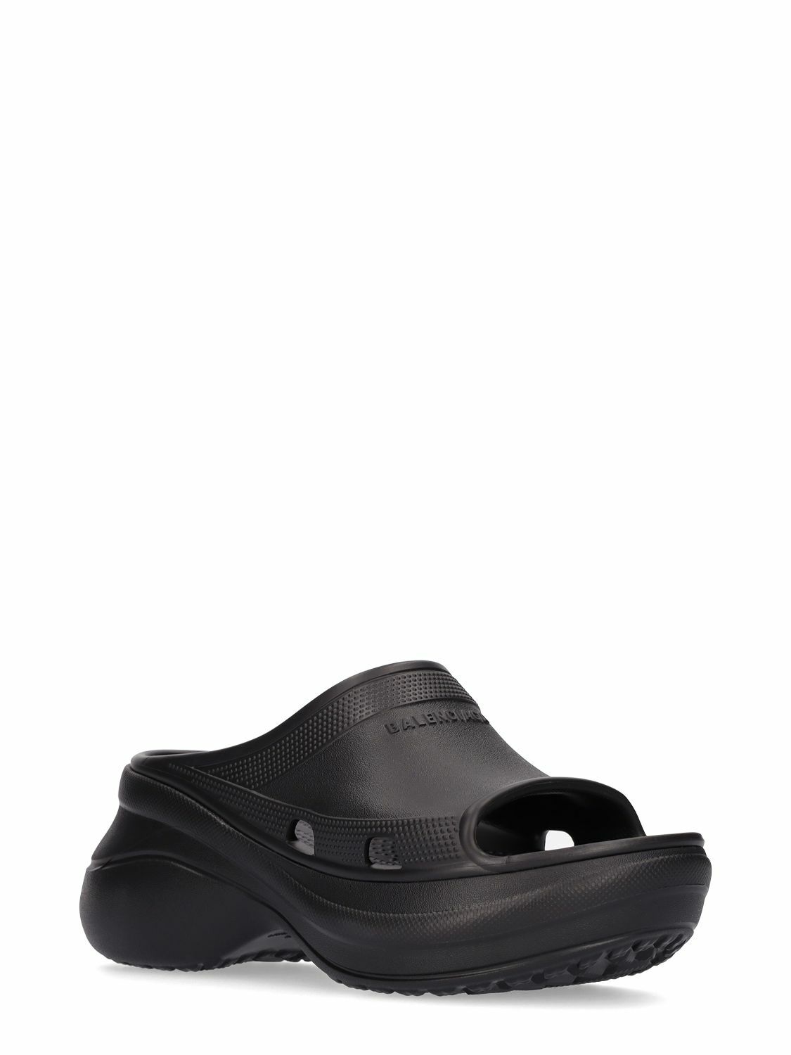 BALENCIAGA - 85mm Rubber Pool Slide Sandals Balenciaga