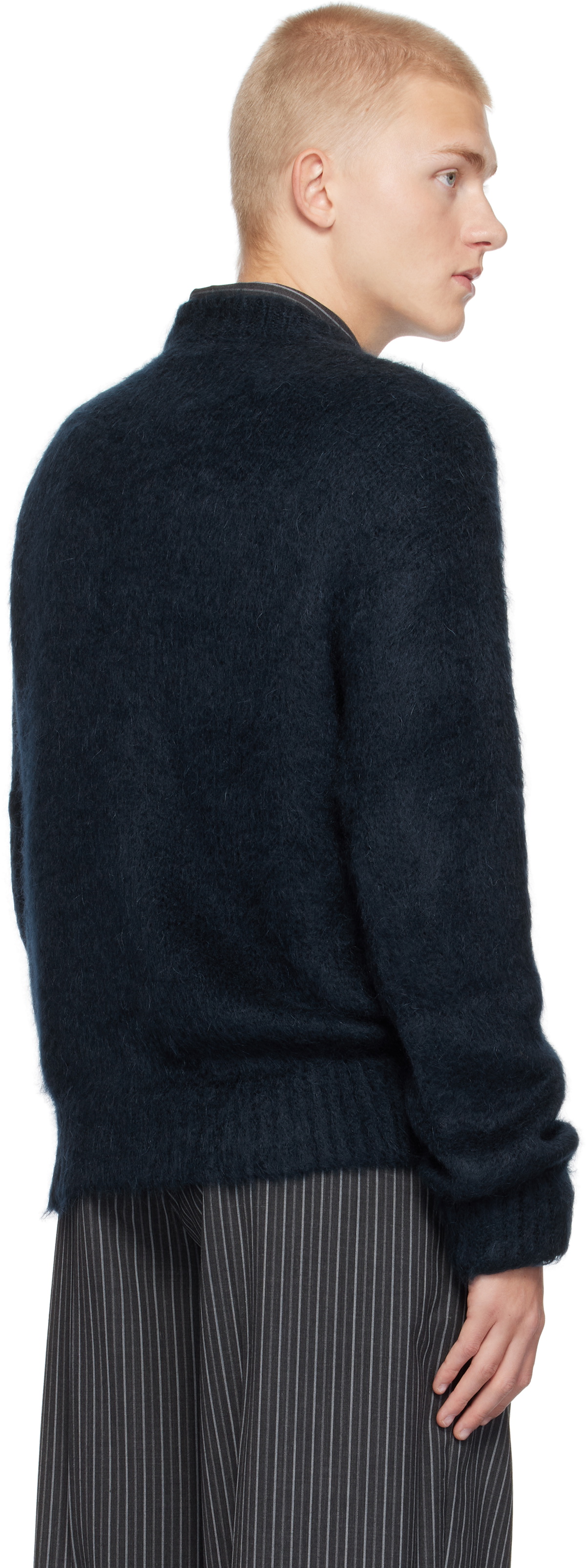 Marni Navy Fuzzy Wuzzy Sweater Marni
