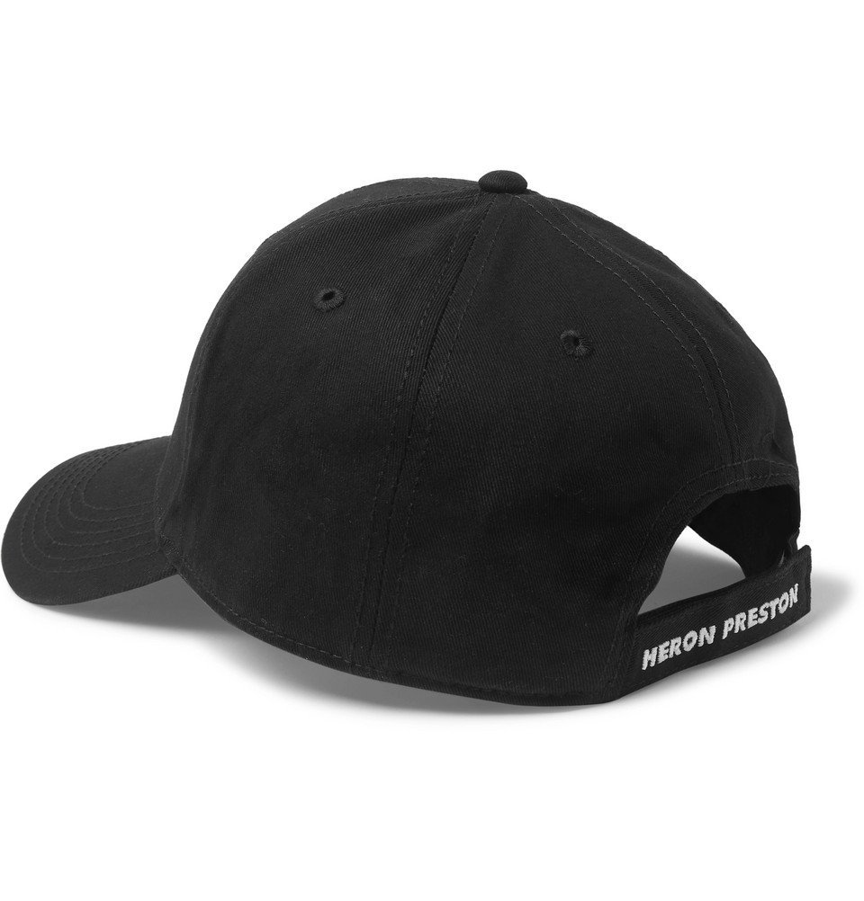 Heron Preston - Embroidered Cotton-Twill Cap - Black Heron Preston