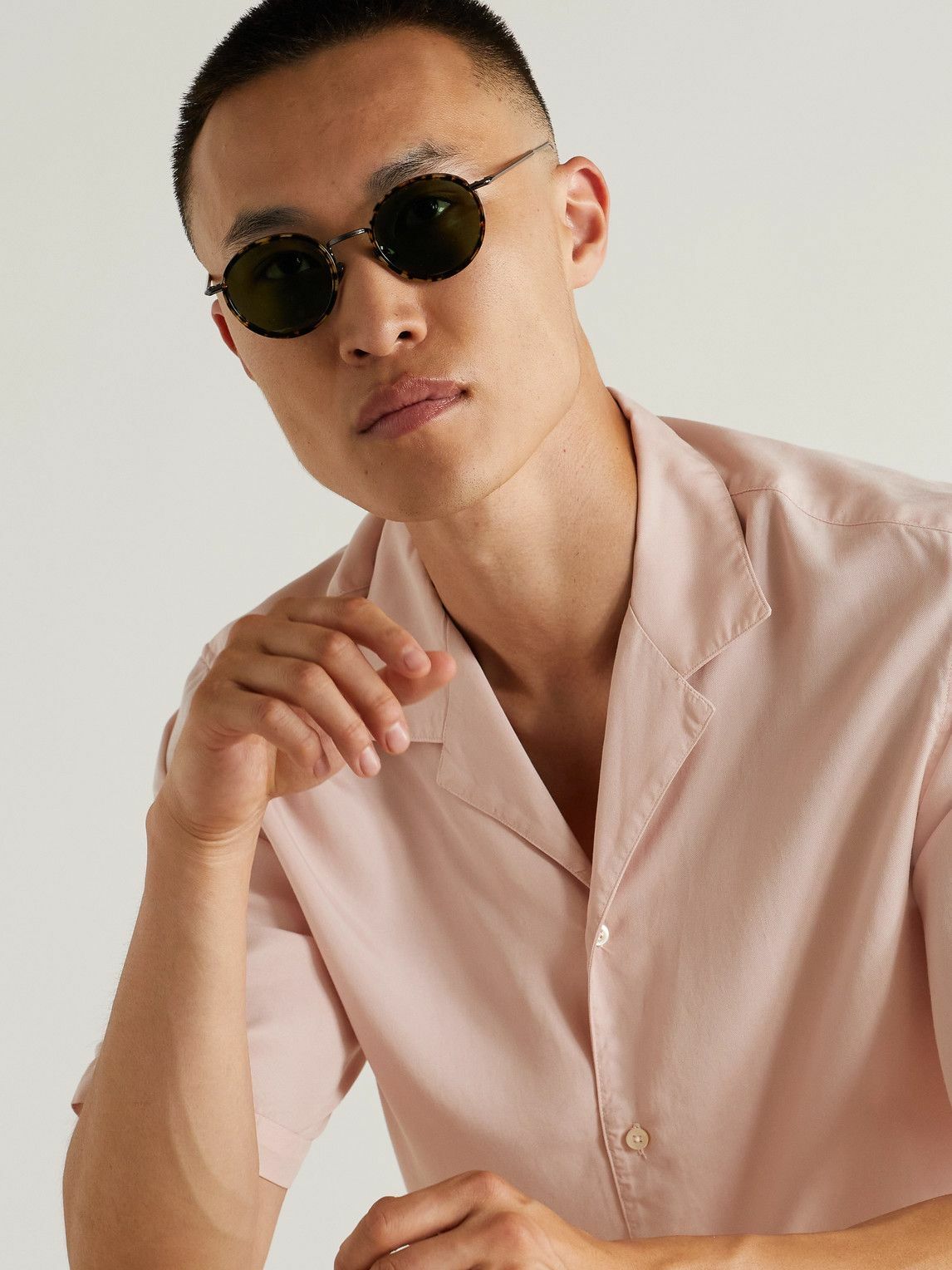 MONC - W03 Round-Frame Tortoiseshell Acetate and Metal Sunglasses Moncler