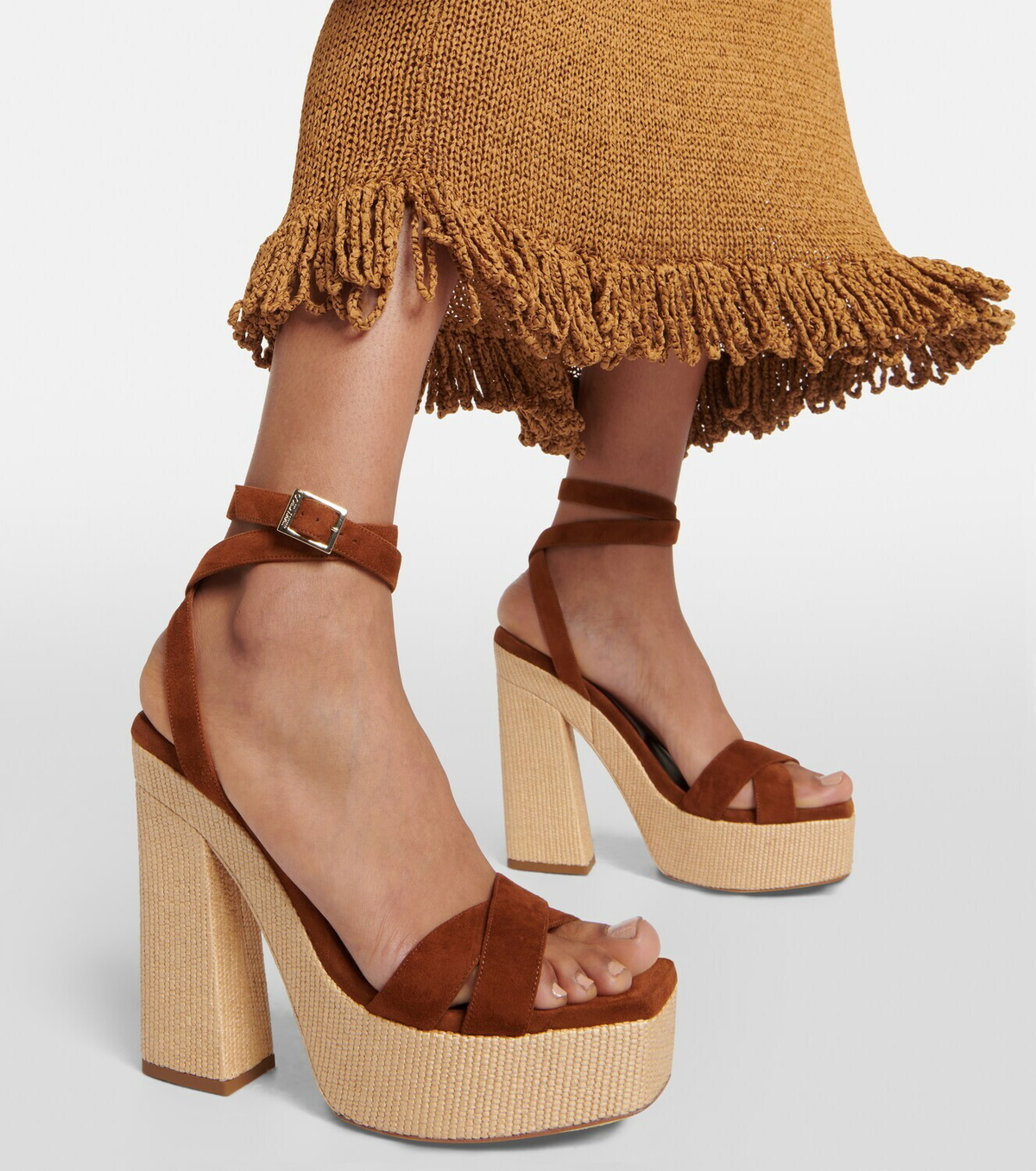 Jimmy Choo Gaia 140 suede platform sandals Jimmy Choo