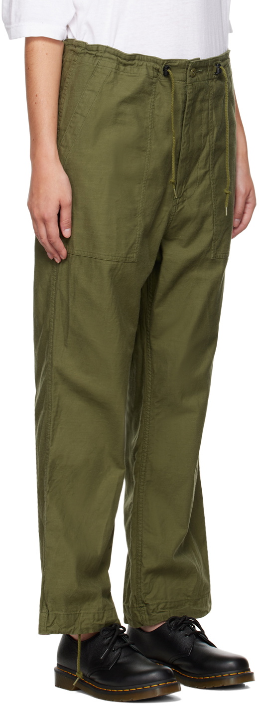 NEEDLES Khaki Fatigue Trousers Needles