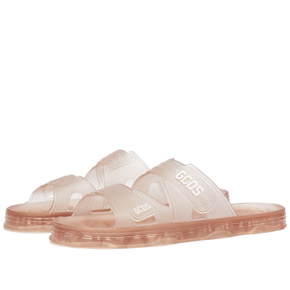 GCDS Women's Rubber Slide in Transparent GCDS