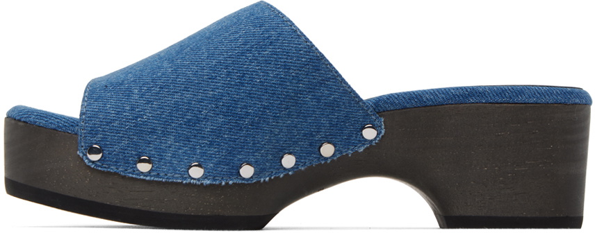 rag & bone Navy Mara Clogs Rag and Bone