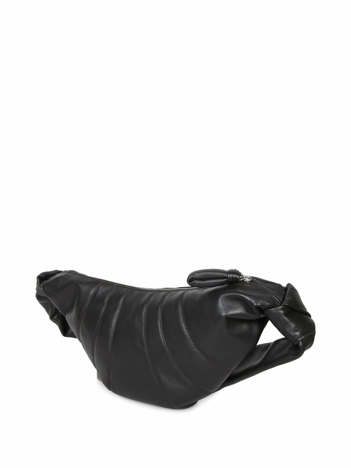 Lemaire Black Leather croissant Bag Lemaire