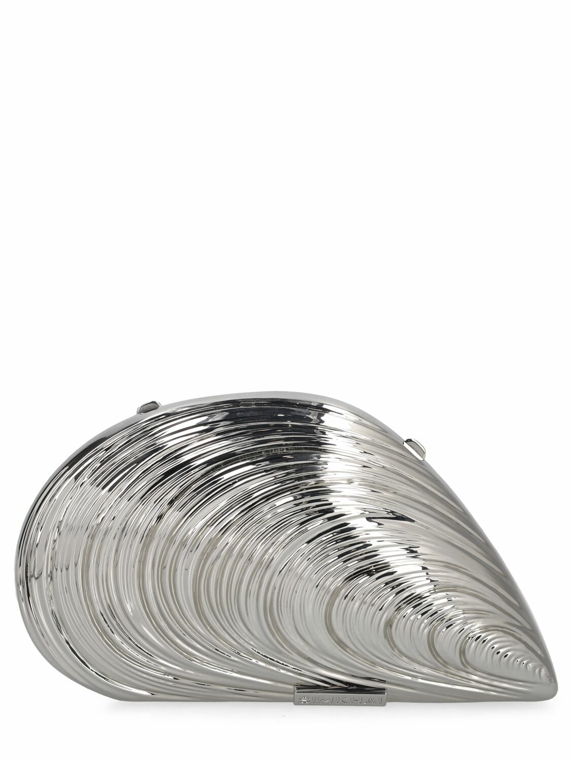 SIMKHAI - Bridget Metal Oyster Shell Clutch Simkhai