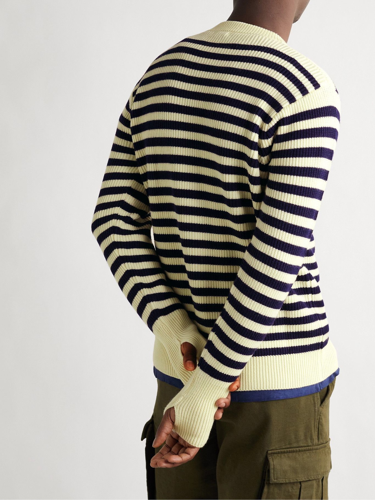 Barena - Striped Virgin Wool Sweater - Blue Barena