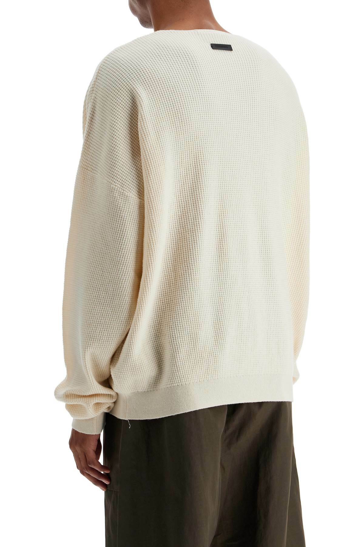 FEAR OF GOD ESSENTIALS waffle crew neck pul Neutro Fear Of God Essentials